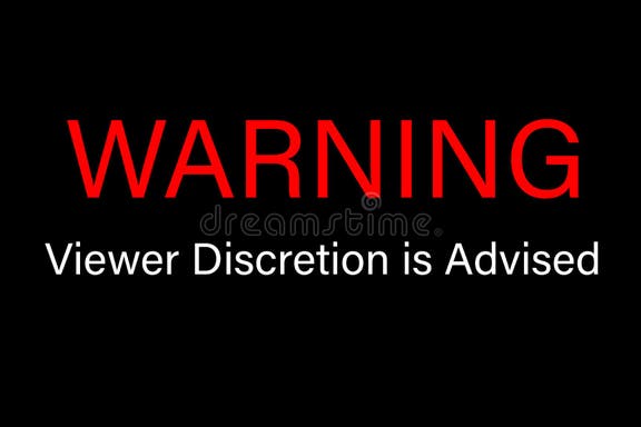 Warning Viewer Discretion is Advised Sign Stock Illustration ...