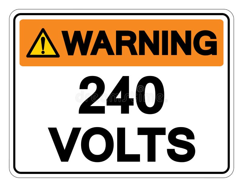 Danger 380 Volts Symbol Sign, Vector Illustration, Isolate on White ...