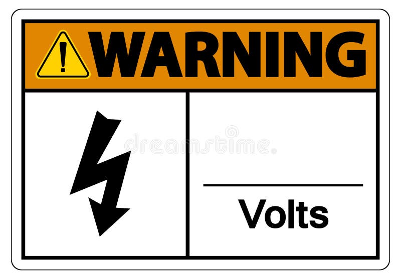 Warning 240 Volts Symbol Sign,Vector Illustration, Isolate on White ...
