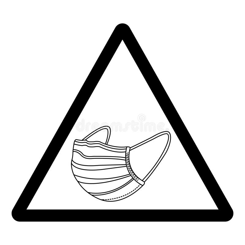 Warning Wear Respiratory Protection Symbol Sign,Vector Illustration ...