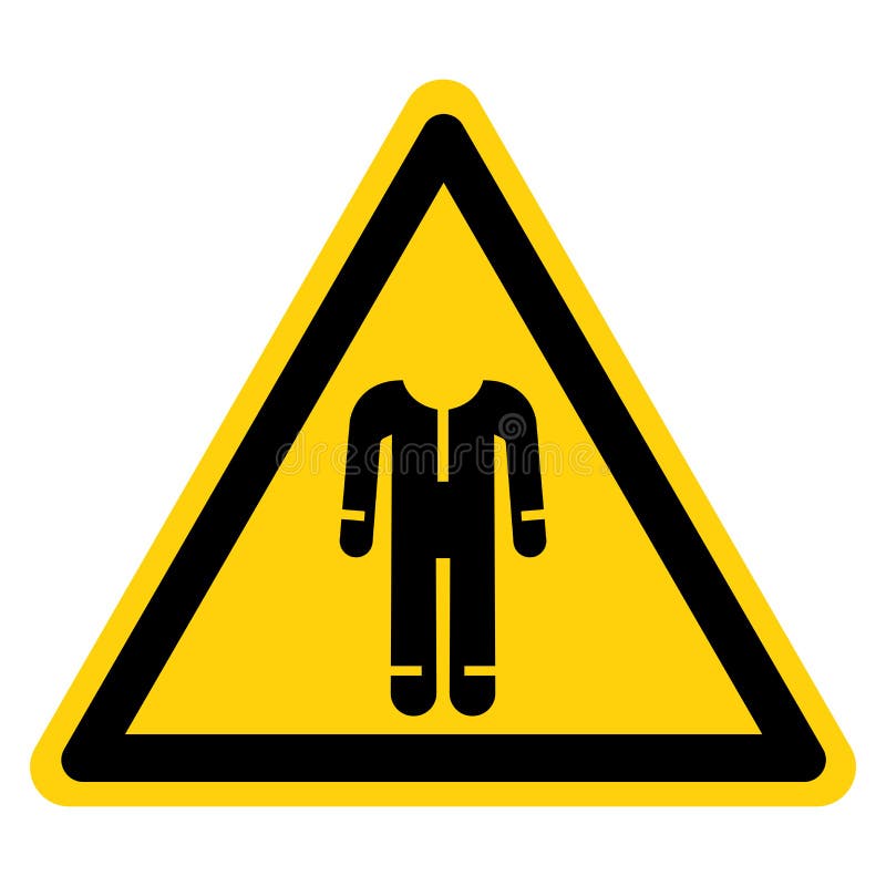 Warning Wear Protective Clothing Symbol Sign ,Vector Illustration ...