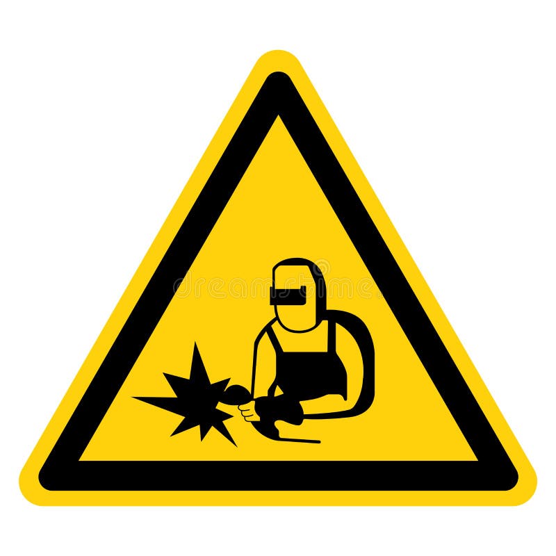 Warning Welding and Cutting Symbol Sign, Vector Illustration, Isolate ...