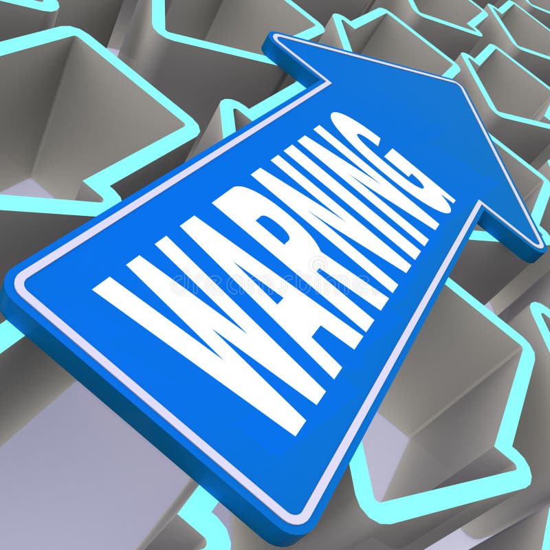 Warning Word with in Black Frame Word Stock Illustration - Illustration ...