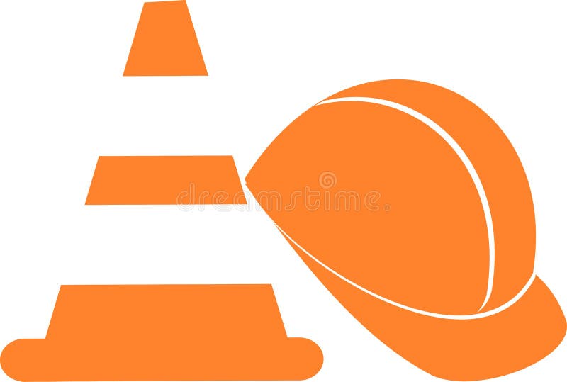 Warning or work icon stock vector. Illustration of coloured - 217833635