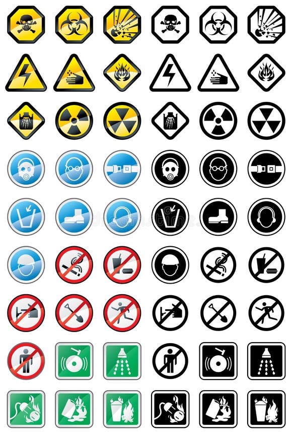 Warnzeichen vektor abbildung. Illustration von labor, graphik - 6914194