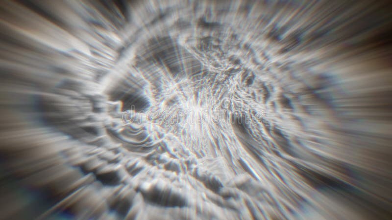 A Warped View through a Curved Glass Structure Creates a Surreal Effect ...