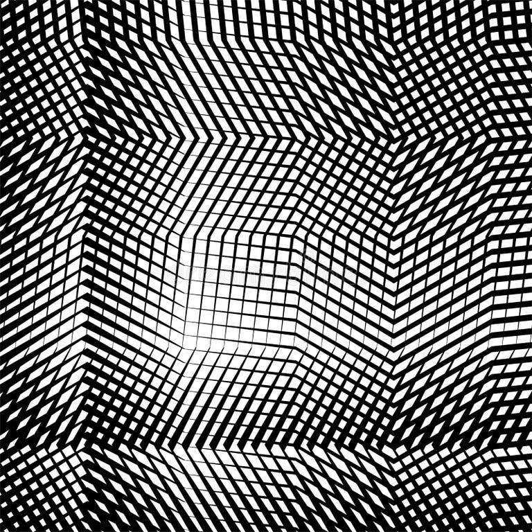 Warp, Free-form Reticular Array, Matrix of Lines. Complex Geometric Net ...