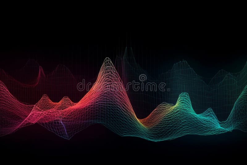 Warp Lines Background with Wave Design Elements and Dots. this ...