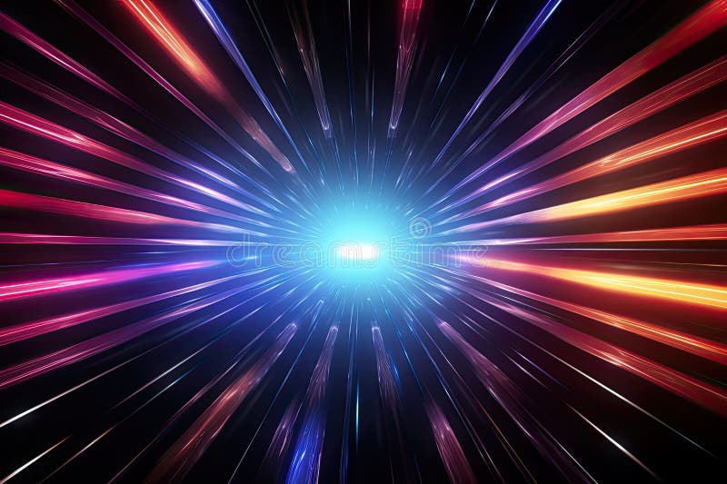 Warp Speed Journey through the Multiverse Futuristic Background Stock ...