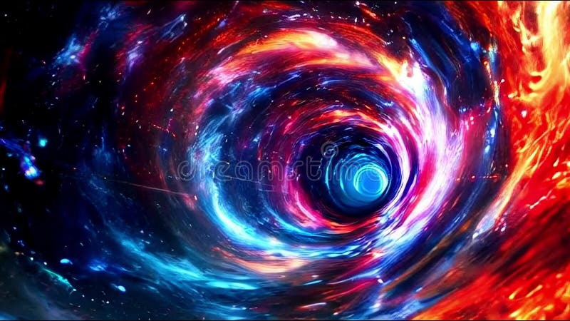 Warp Tunnel in Outer Space: Dynamic Sci-fi Visualization of Corridor ...