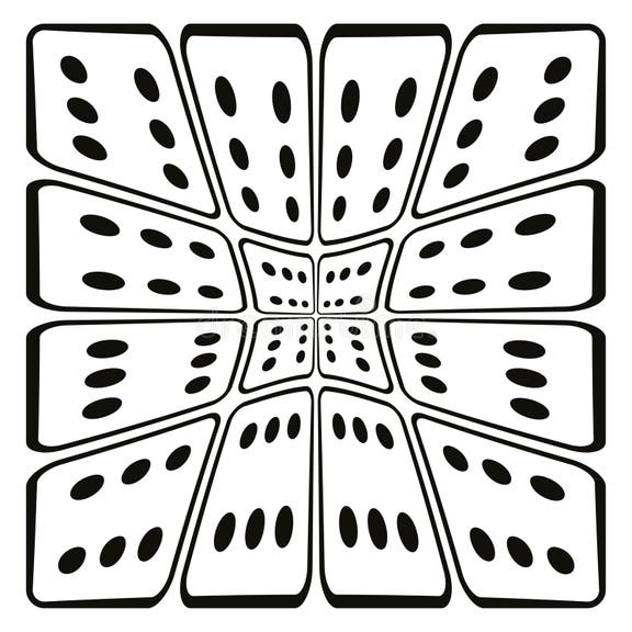 Warped Grid Icon. Abstract Square Pattern. Distorted Cell Vector ...