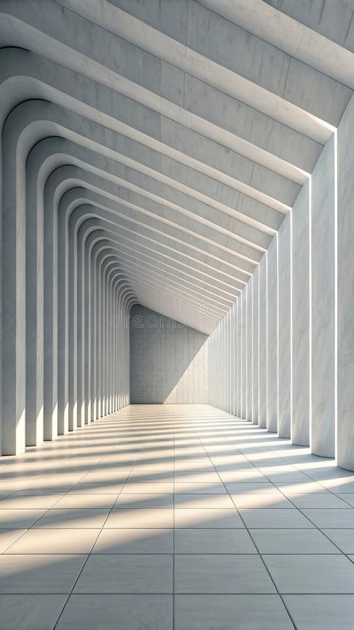 Warped Minimalist Background with Distorted 3D Design Aesthetic Stock ...