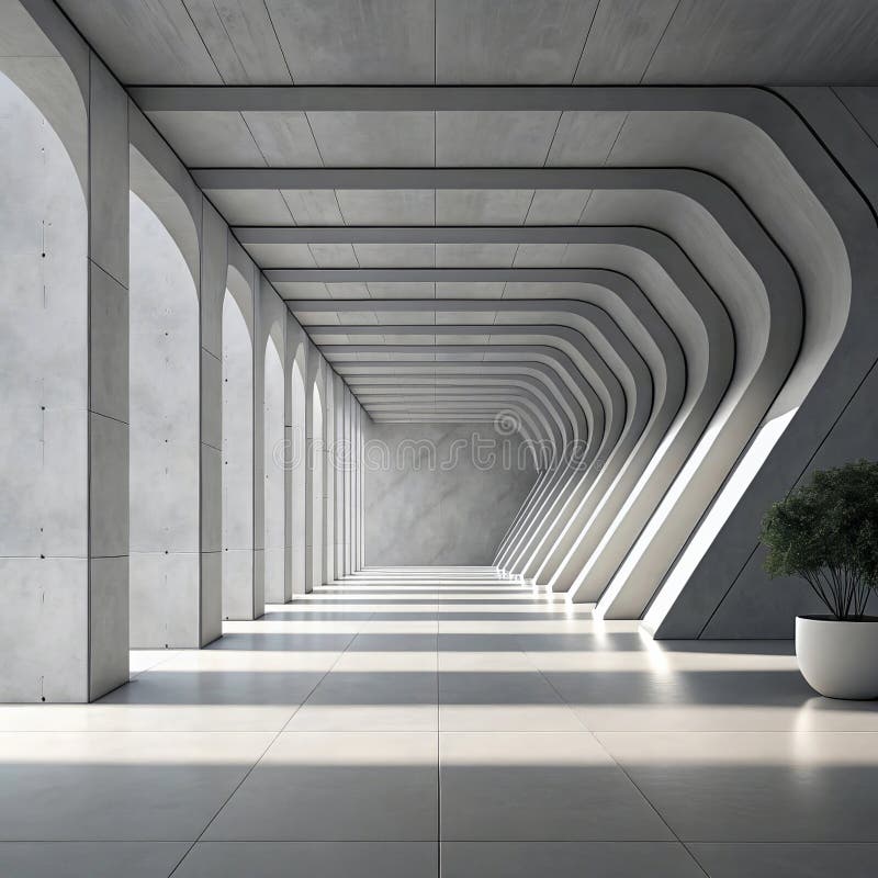 Warped Minimalist Background with Distorted 3D Design Aesthetic Stock ...