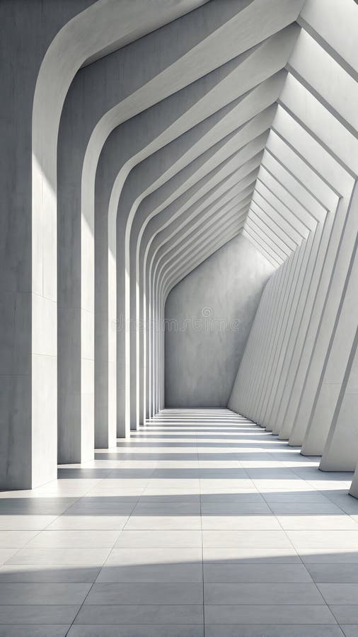 Warped Minimalist Background with Distorted 3D Design Aesthetic Stock ...