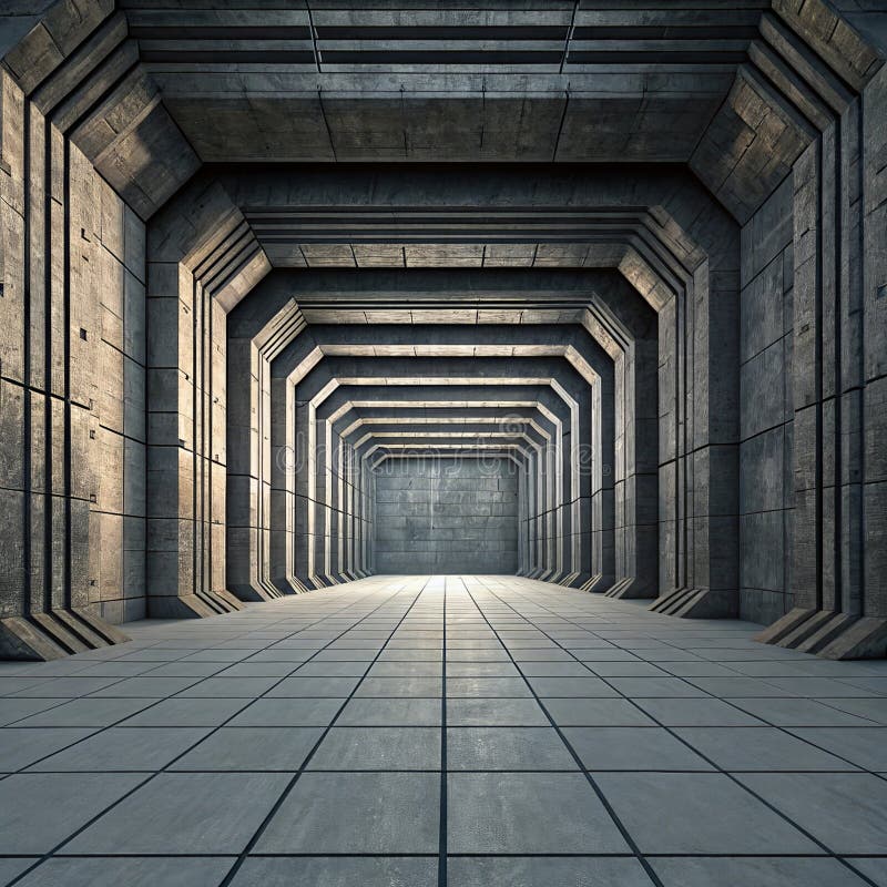 Warped Minimalist Background with Distorted 3D Design Aesthetic Stock ...