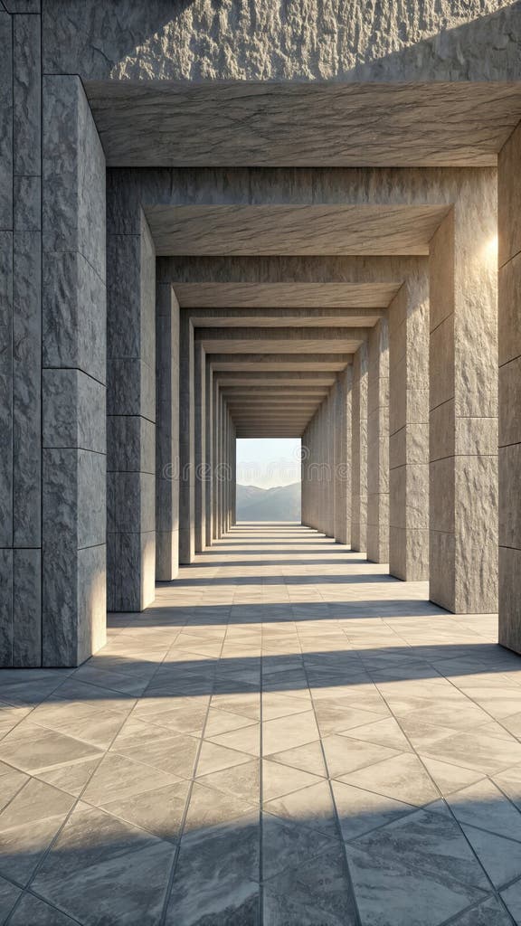 Warped Minimalist Background with Distorted 3D Design Aesthetic Stock ...