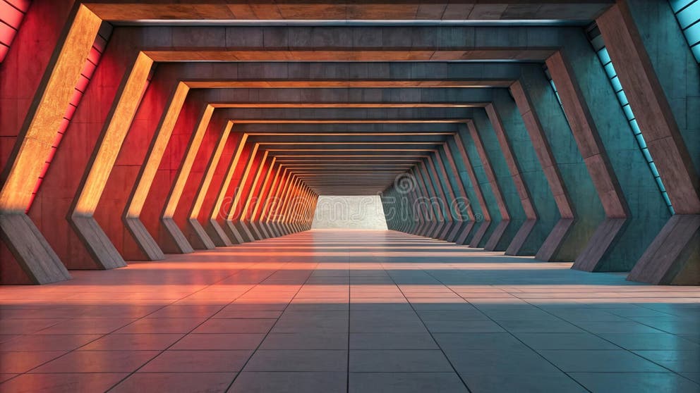 Warped Minimalist Background with Distorted 3D Design Aesthetic Stock ...