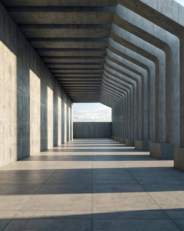 Warped Minimalist Background with Distorted 3D Design Aesthetic Stock ...