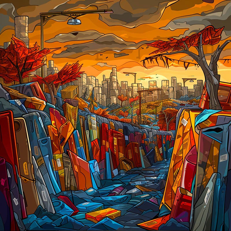 Overflowing Landfill Stock Illustrations – 143 Overflowing Landfill ...