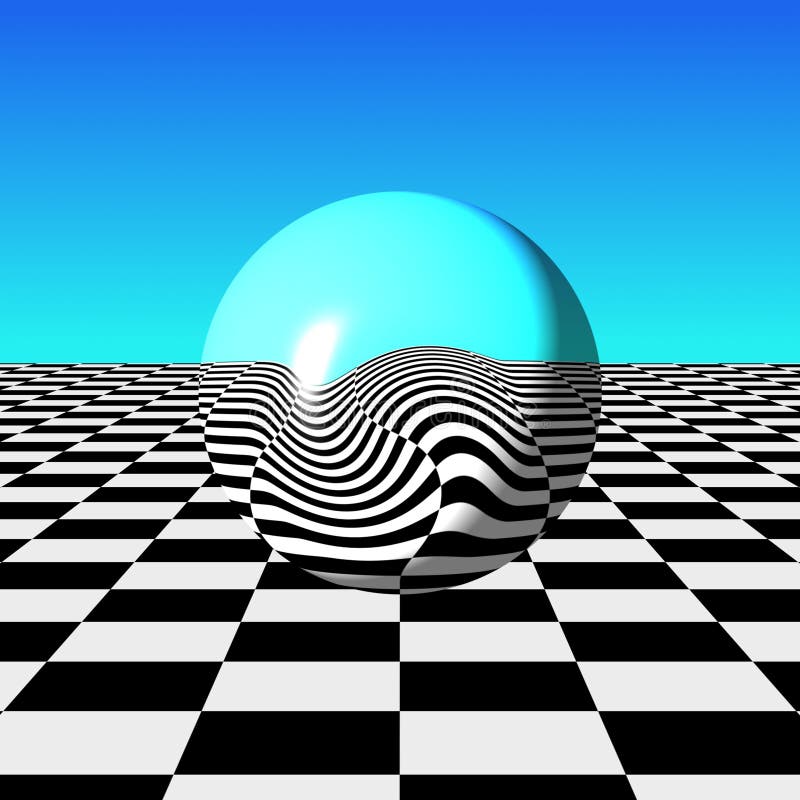 Warped Reflection stock illustration. Illustration of distorted - 34098945