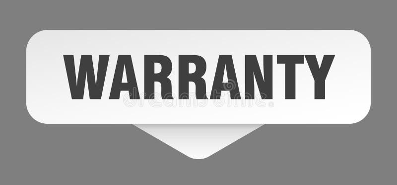 Warranty Sticker. Warranty Sign Isolated on Gray Background Stock ...
