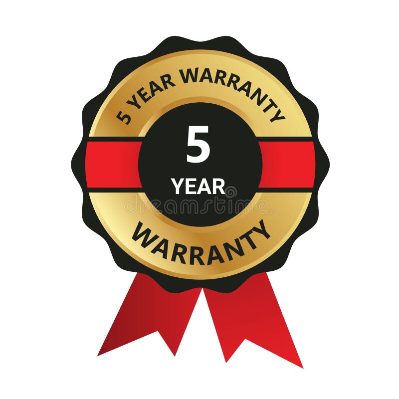 1 Year Warranty Badge, Warranty Certificate, 1 Year Guarantee Logo Stock Vector - Illustration ...