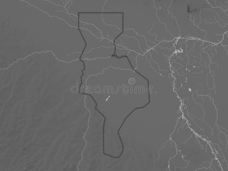 Warrap, South Sudan. Grayscale. No Legend Stock Illustration ...