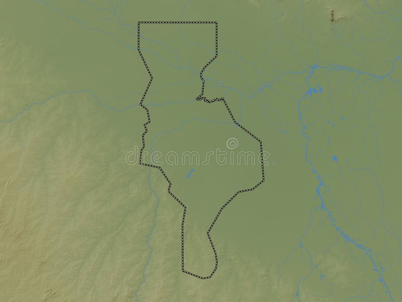 Warrap, South Sudan. Physical. No Legend Stock Illustration ...