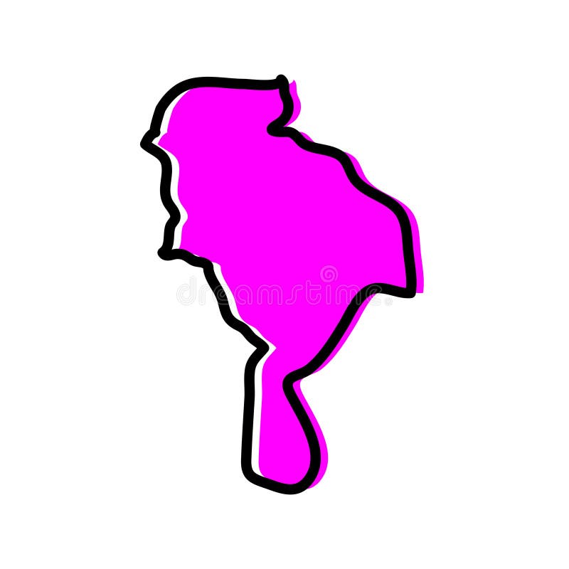 Warrap State of South Sudan Vector Map Illustration Stock Vector ...