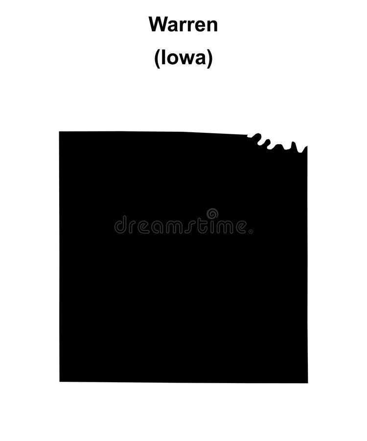 Warren outline map stock illustration. Illustration of blank - 361544268