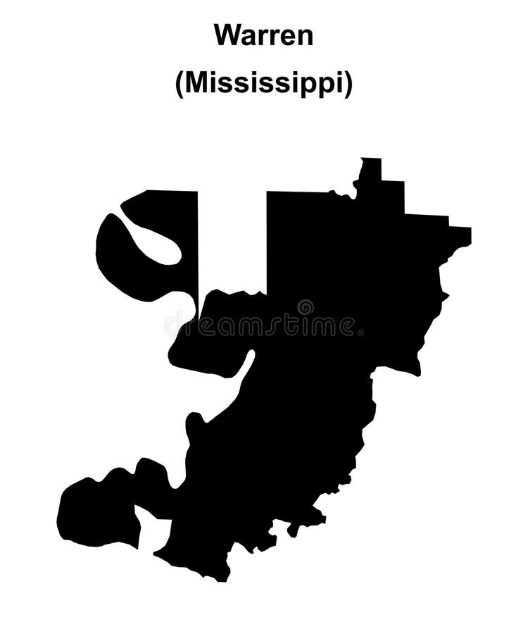 Warren outline map stock vector. Illustration of warren - 361721076