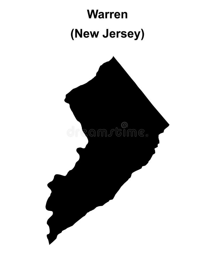 Warren outline map stock vector. Illustration of detailed - 361727050