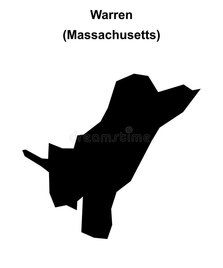 Warren outline map stock vector. Illustration of warren - 387365659