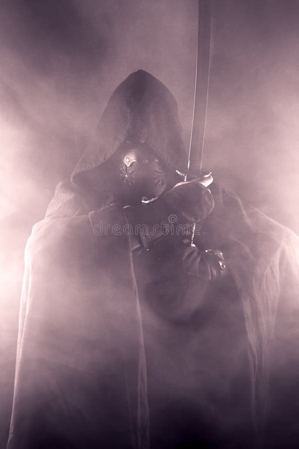Warrior in abstract smoke stock photo. Image of combat - 80799858