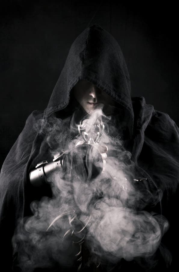 Warrior in abstract smoke stock photo. Image of combat - 80799858