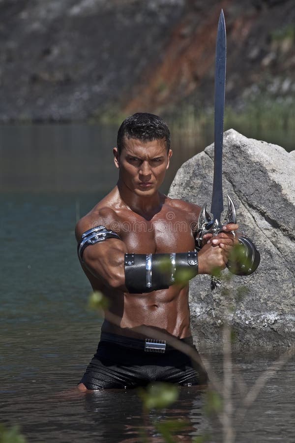 Warrior in action stock image. Image of hungarian, modern - 15403875