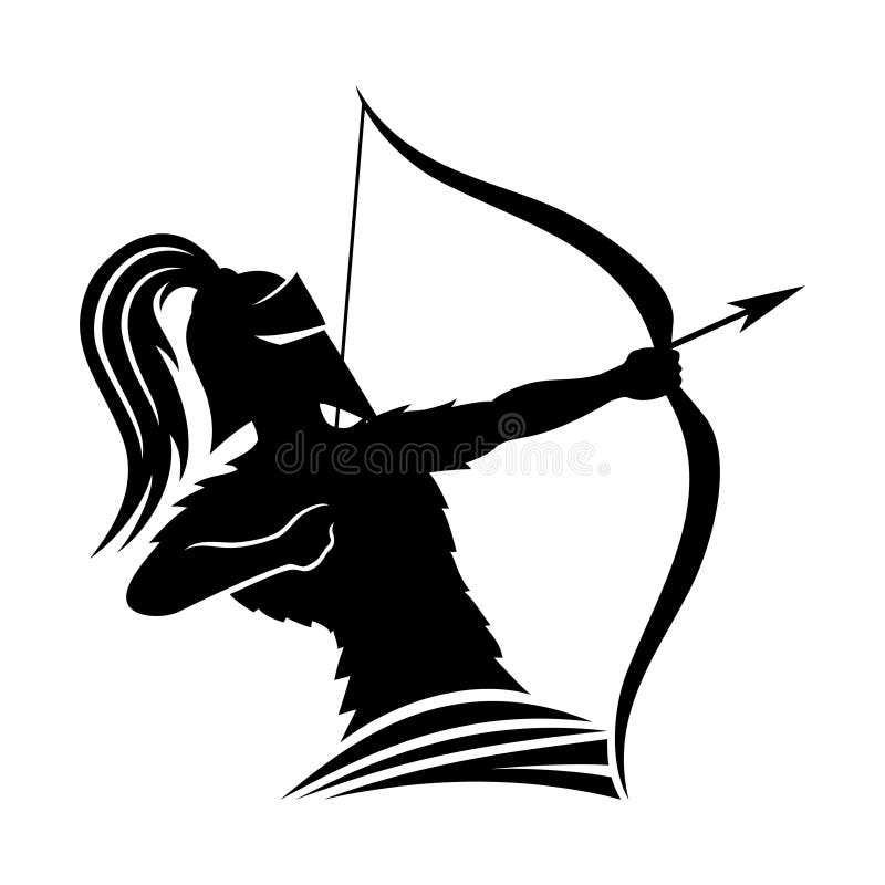 Warrior Archer on Horseback. Stock Vector - Illustration of mare ...