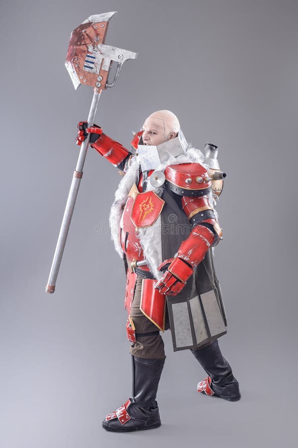 Warrior in the Armor with Axe Stock Photo - Image of bodyguard, ages ...