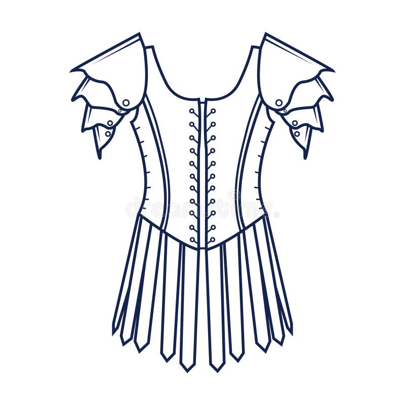 Warrior Armor. Vector Illustration Decorative Background Design Stock ...