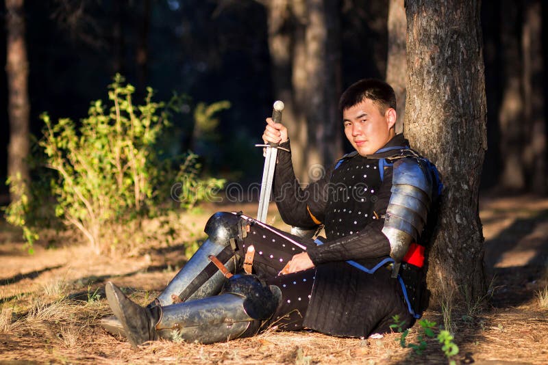 Leaning on the sword stock photo. Image of independence - 208247594