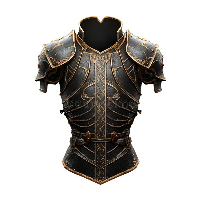 Warrior Chest Armor Shield for Protection in War on Transparent ...