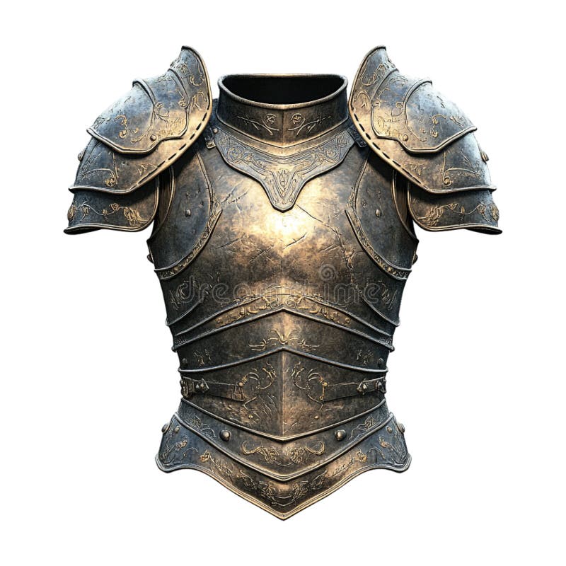 Warrior Chest Armor Shield for Protection in War on Transparent ...