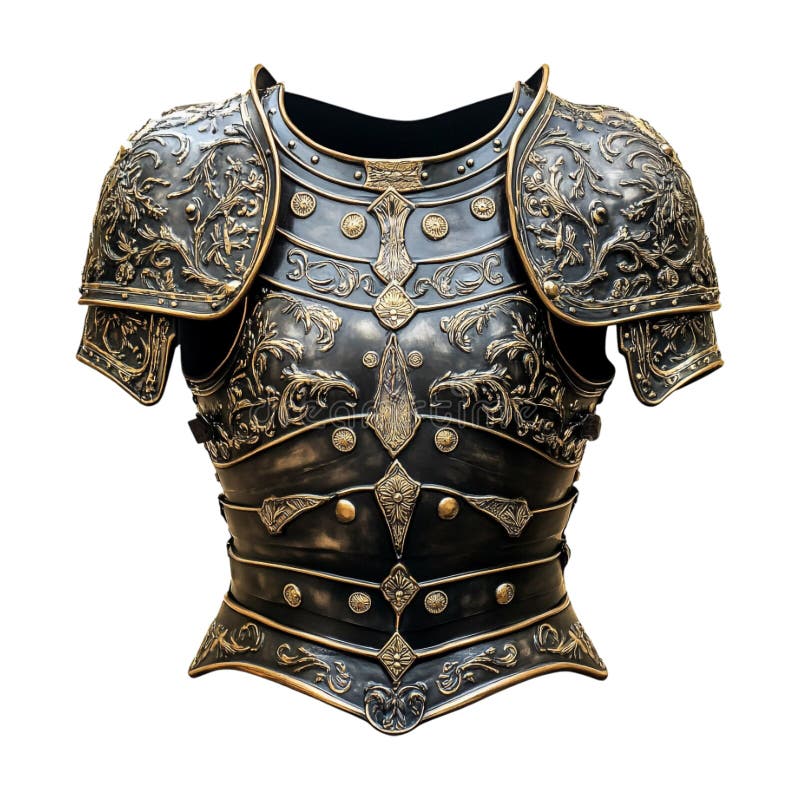 Warrior Chest Armor Shield for Protection in War on Transparent ...