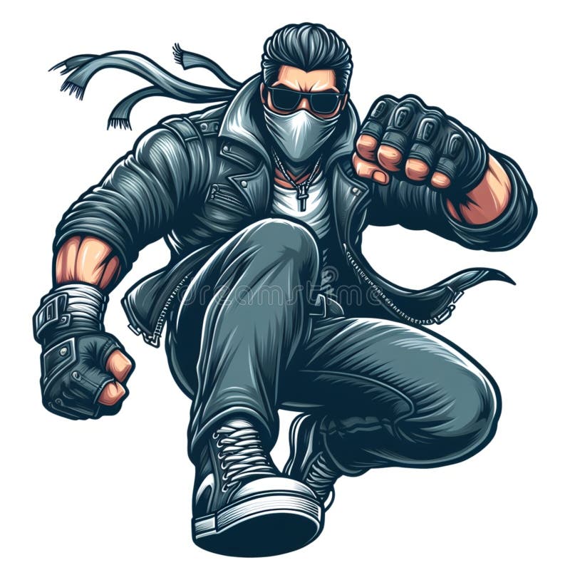 Dashing and Muscular Male Super Hero Cartoon Isolated Stock Vector ...