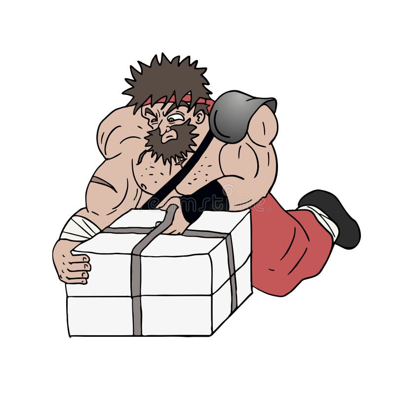 Warrior draw with box stock vector. Illustration of sitting - 162332074