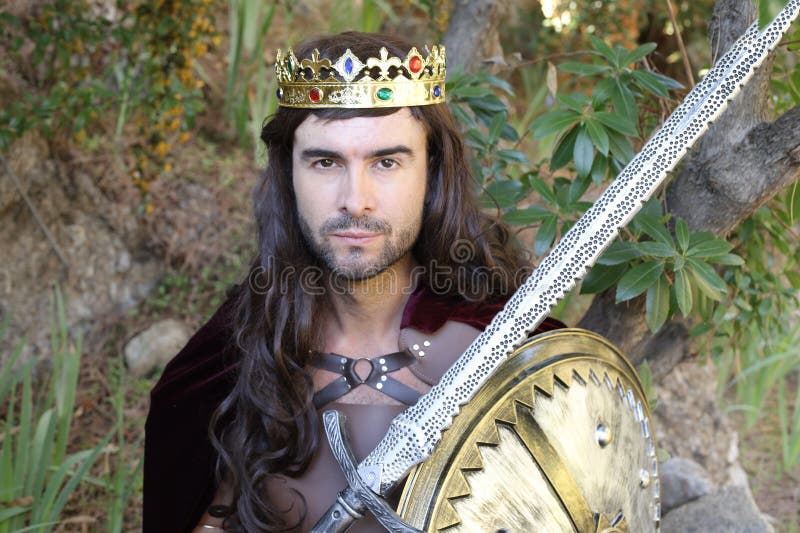 Warrior in Front of an Enemy Stock Image - Image of armor, gladiator ...