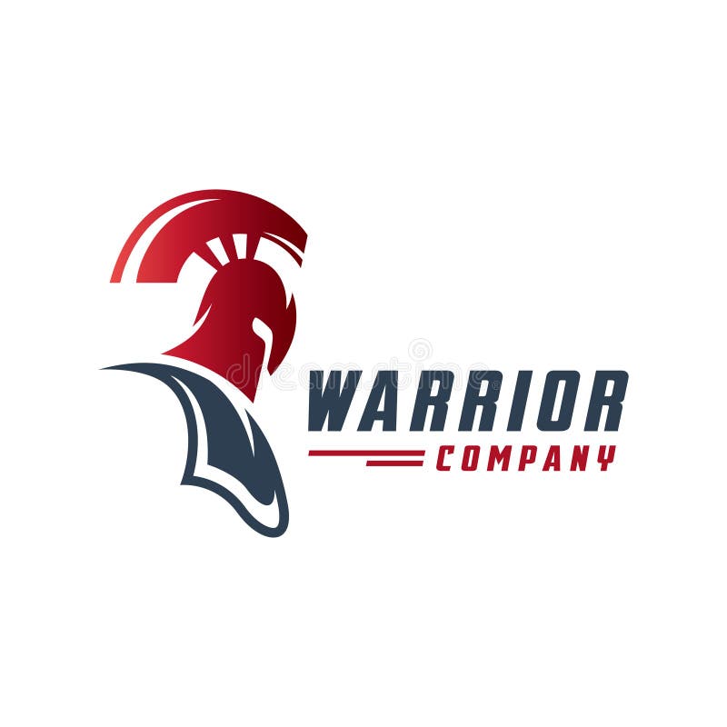 Warrior head logo design stock vector. Illustration of people - 167847391