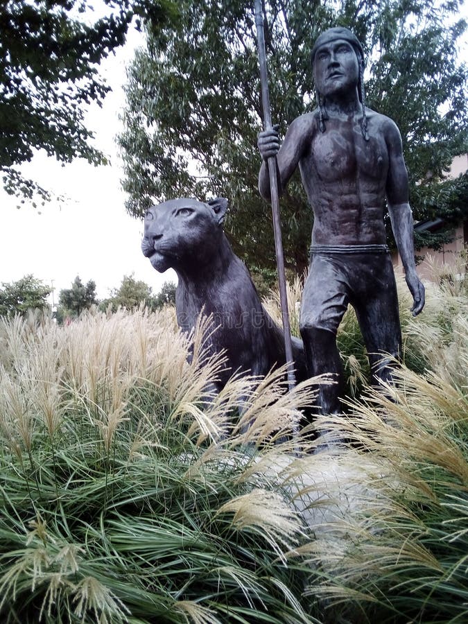 Warrior Hunter Great Leader Stock Photo - Image of person, garden ...