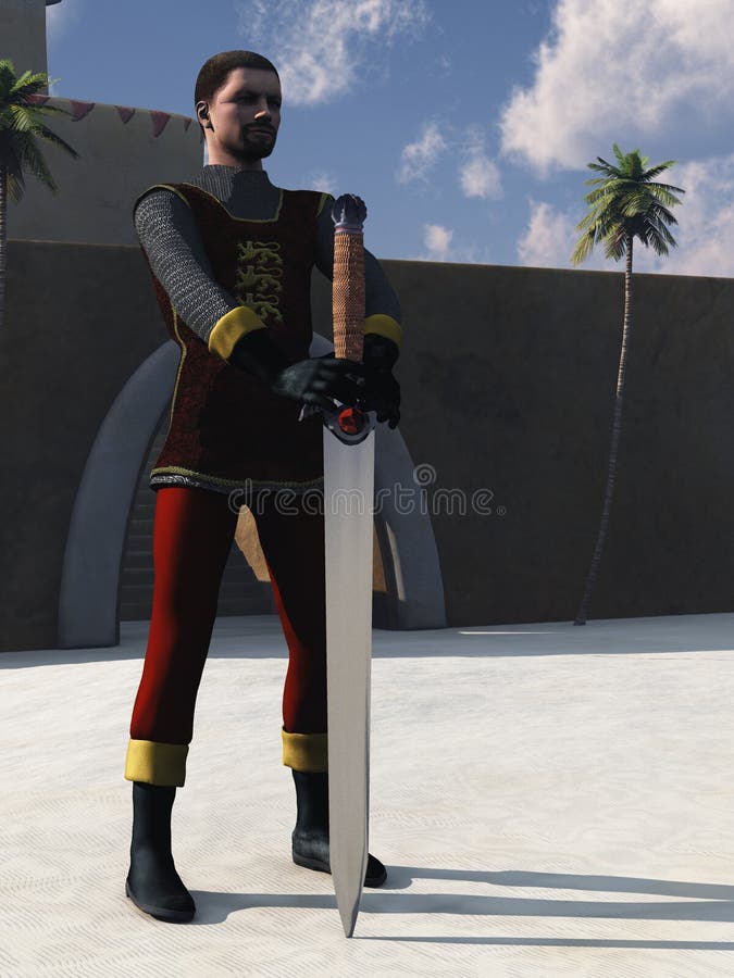 Warrior king stock illustration. Illustration of chain - 13544876