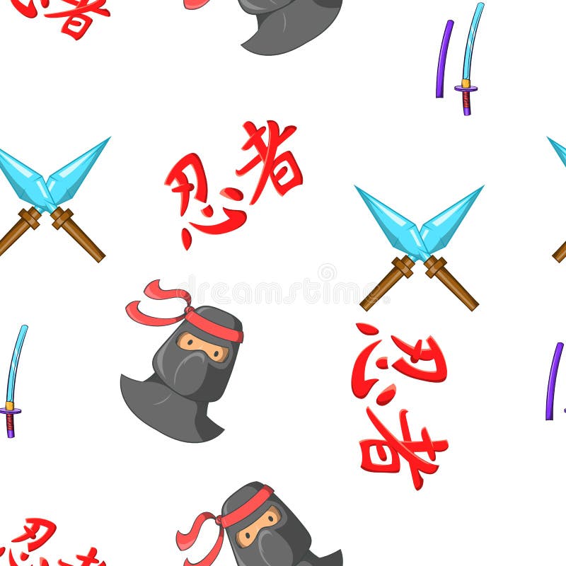 Warrior Pattern, Cartoon Style Stock Vector - Illustration of emblem ...